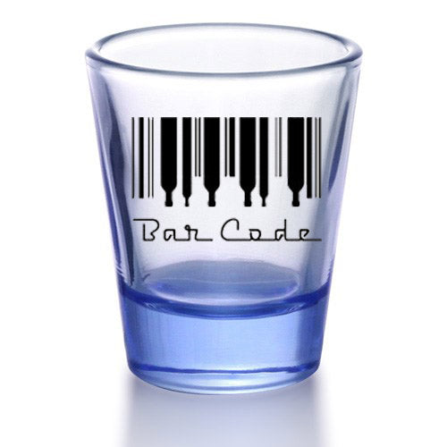 1.5oz Custom BarConic® Light Blue Shot Glass | logobarproducts