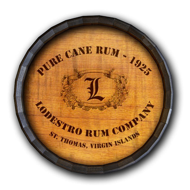 Cane Rum Barrel Top Tavern Sign | logobarproducts