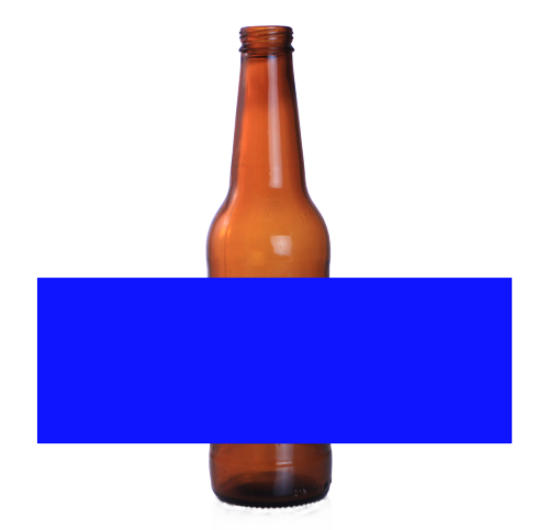 Design your own Beer Bottle Labels - 6 PACK - Blue | logobarproducts