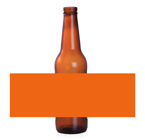 Design your own Beer Bottle Labels - 6 PACK - Orange | logobarproducts