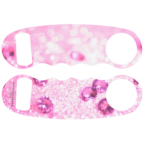 Kolorcoat™ Knuckle Popper Opener - Pink Diamonds | logobarproducts