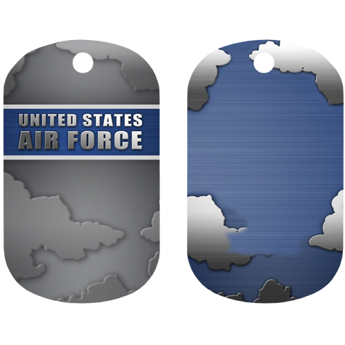 Kolorcoat™ Dog Tag - Air Force | logobarproducts