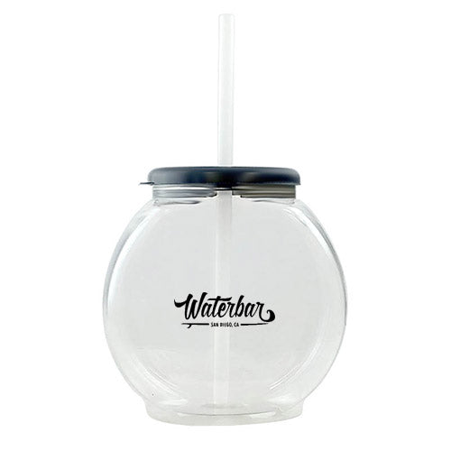 BarConic® Flat Sided Fishbowl - 40oz | logobarproducts