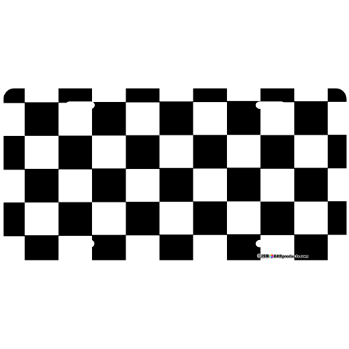 Custom License Plate - Racing Flag | logobarproducts