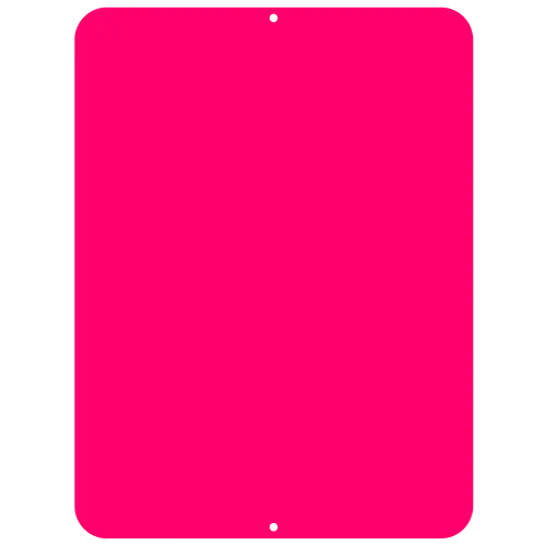 Kolorcoat™ Custom Metal Bar Sign - 9" x 12" - Pink | logobarproducts