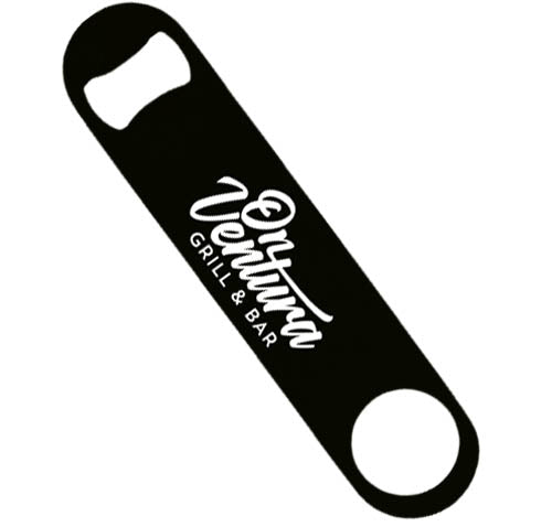 Screen Printed Colored Stainless Steel Speed Opener - BLACK ...