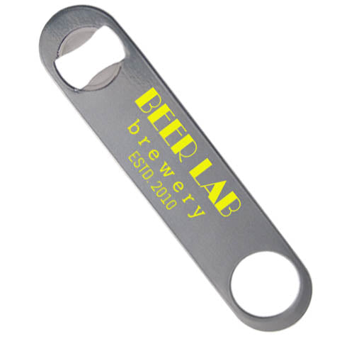 Screen Printed Colored Stainless Steel Speed Opener - Gunmetal ...