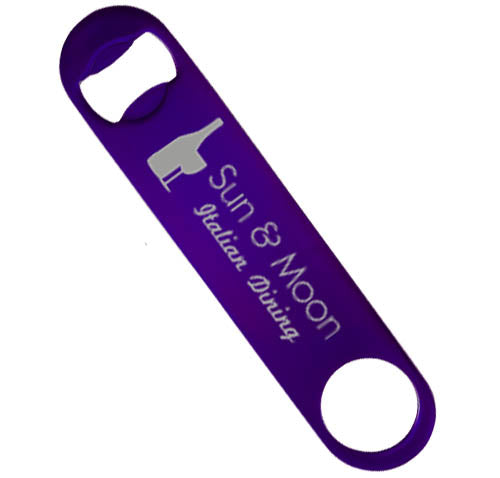 Screen Printed Colored Stainless Steel Speed Opener - PURPLE ...