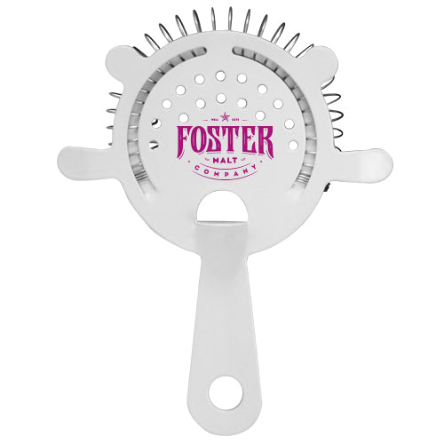 Cocktail Strainer - 4 Prong White | logobarproducts